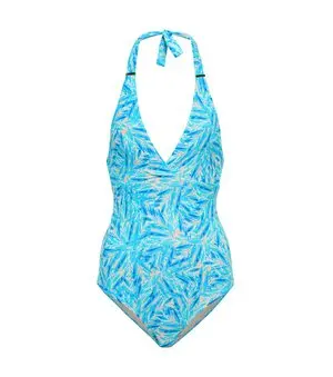 Melissa Odabash Rimini Halterneck Swimsuit - Blue