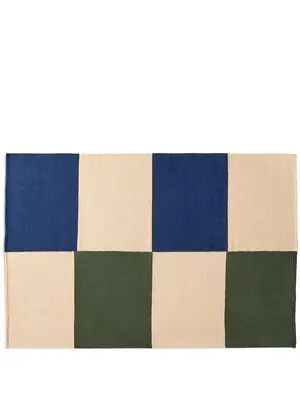 HAY Flat Works Wool Cotton Rug - Green