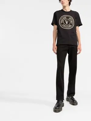Versace Logo-print Crew Neck T-shirt