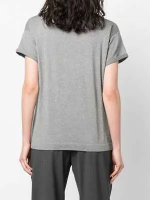 Brunello Cucinelli Glitter-embellished Knitted Top