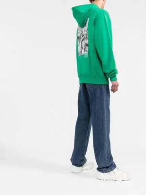Helmut Lang Logo-print Drawstring Hoodie