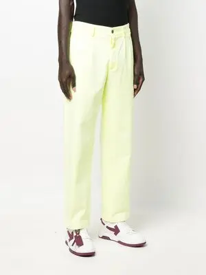 Palm Angels Four-pocket Cotton Straight-leg Trousers