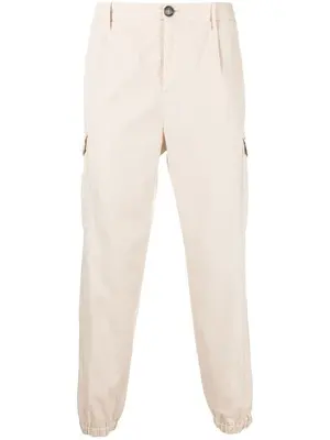 Brunello Cucinelli Pressed-crease Multi-pocket Straight-leg Trousers