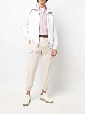 Brunello Cucinelli Pressed-crease Multi-pocket Straight-leg Trousers
