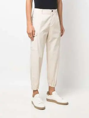 Brunello Cucinelli Pressed-crease Multi-pocket Straight-leg Trousers