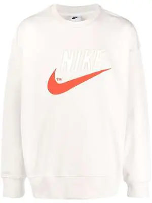 Nike Swoosh Cotton Sweatshirt - White