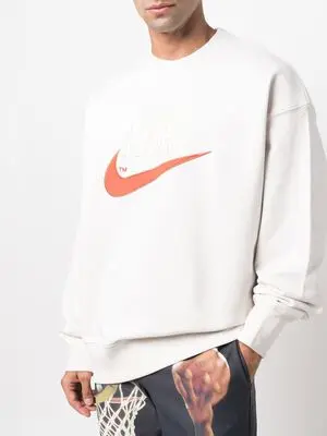 Nike Swoosh Cotton Sweatshirt - White