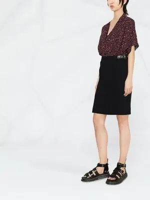 Moschino Strap-detail Pencil Skirt