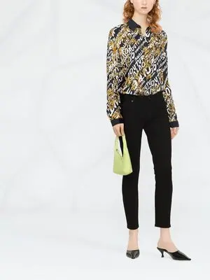 Versace Baroque Graffiti-print Shirt