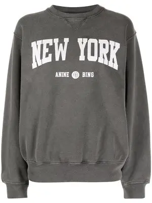 ANINE BING Ramona New York University Sweatshirt - Grey