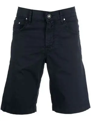 Jacob Cohen Cotton Logo-patch Chino-shorts - Blue