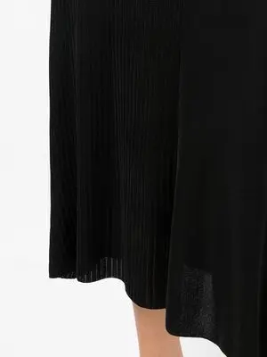 FERRAGAMO Ribbed-knit A-line Skirt