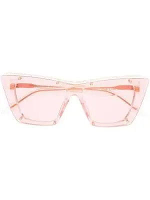 Alexander McQueen Cat-eye Frame Sunglasses - Yellow