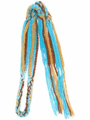 Dsquared2 Chunky-knit Skinny Striped Scarf