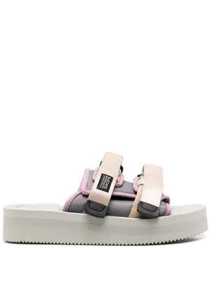 Suicoke Moto Webbing Double-strap Sandals - Grey