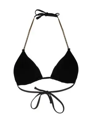CHIARA FERRAGNI Crystal-embellished Halterneck Bikini Top
