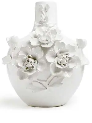 POLSPOTTEN 3d Porcelain Rose Vase - White