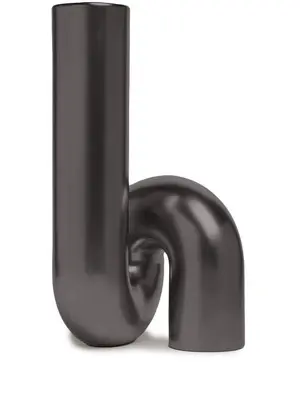 POLSPOTTEN Yourtube Ceramic Vase - Black