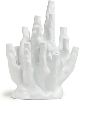 POLSPOTTEN Large Coral Vase - White