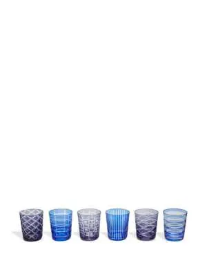 POLSPOTTEN Set Of Six Cobalt Tumblers