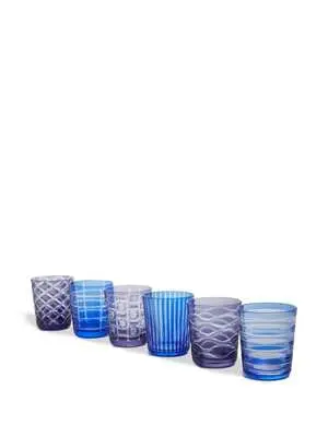 POLSPOTTEN Set Of Six Cobalt Tumblers