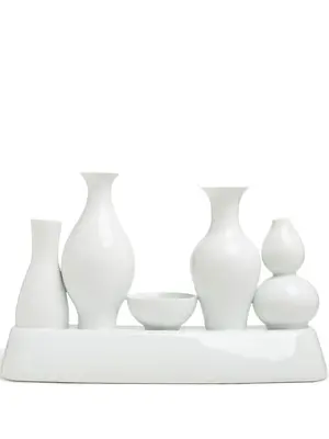 POLSPOTTEN Shanghai Ceramic Vase - White