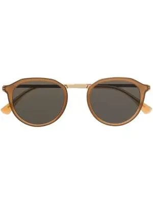 Mykita Tinted-lens Round-frame Sunglasses - Yellow