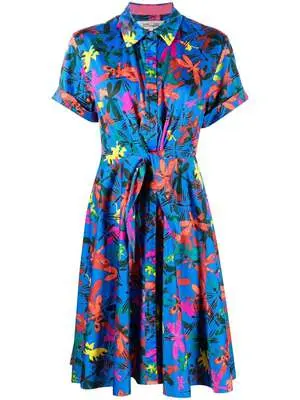 Diane Von Furstenberg Albus Love Dragonfly-Print Midi Dress In Blue - 46%  Off | Editorialist