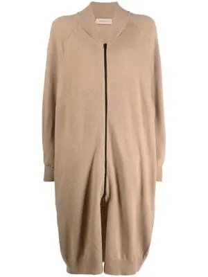 Fear Of God Logo Patch Zip-up Cardigan - Neutrals