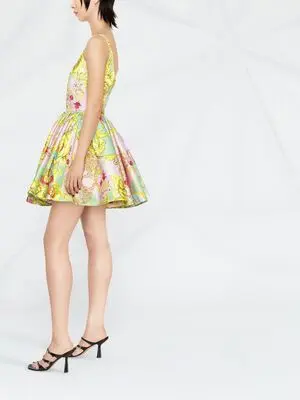 Philipp Plein Baroque Pattern-print Mini Dress