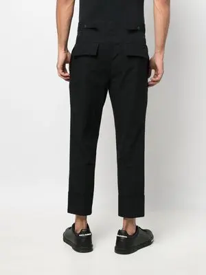 SAPIO Flap-pockets Cropped Trousers