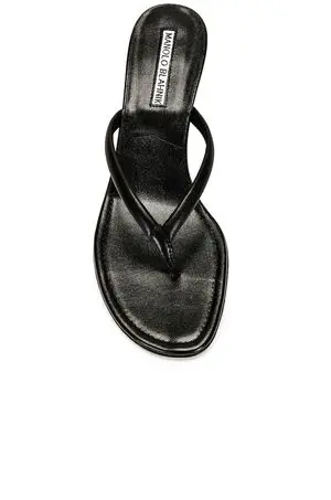 Manolo Blahnik Paterno 50 Leather Sandal