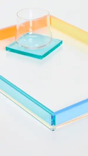TIZO DESIGN Lucite Acrylic Tray - Multi