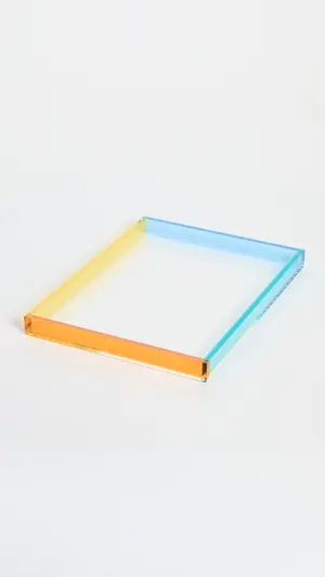 TIZO DESIGN Lucite Acrylic Tray - Multi