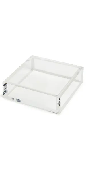 TIZO DESIGN Lucite Cocktail Napkin Tray - Clear