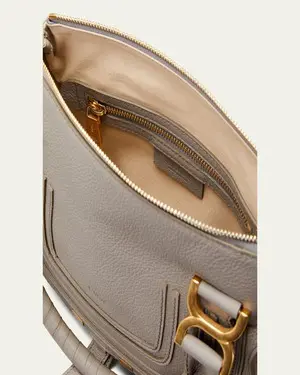 Chloé Marcie Small Satchel Bag - Cashmere Grey