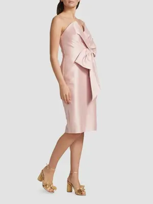 Badgley Mischka Bow Cocktail Dress