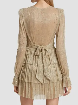 SABINA MUSAYEV Felicie Sequin Knit Minidress