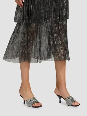 SABINA MUSAYEV Marais Sequin Knit Midi-dress - Black