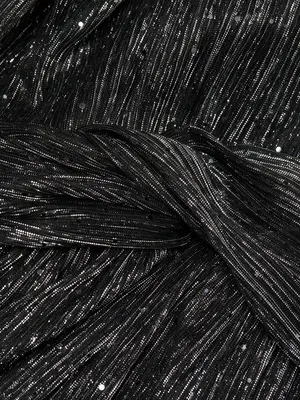 SABINA MUSAYEV Marais Sequin Knit Midi-dress - Black