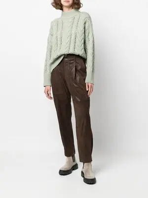 Brunello Cucinelli Tapered-leg Woven Trousers
