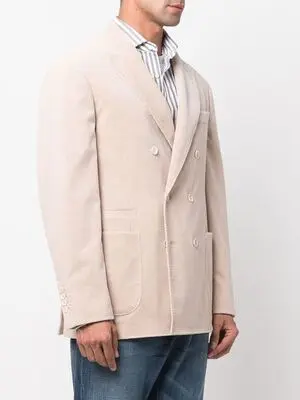 Brunello Cucinelli Double-breasted Corduroy Blazer