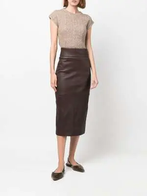 Brunello Cucinelli High-waist Pencil Skirt