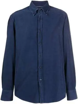 Brunello Cucinelli Corduroy Long-sleeve Shirt - Blue