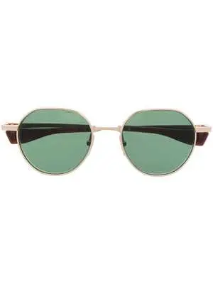 Dita Round-frame Sunglasses - Gold
