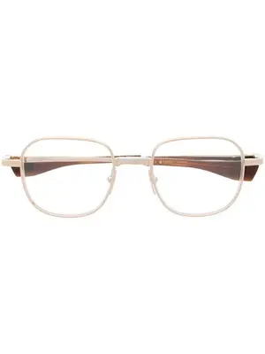 Dita Square Frame Glasses - Gold