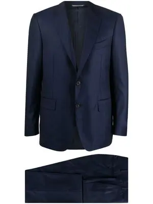 Canali Logo-patch Single-breasted Suit