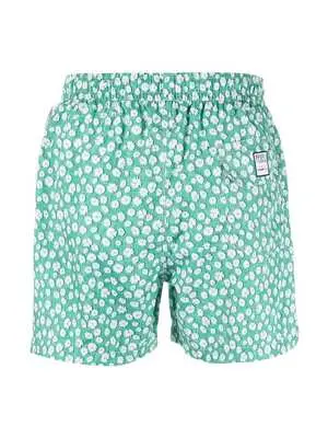Fedeli Daisy-print Swim Shorts
