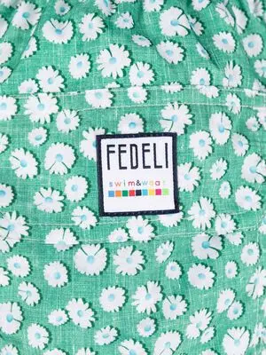 Fedeli Daisy-print Swim Shorts