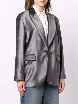 Brunello Cucinelli Chain-trim Single-breasted Blazer